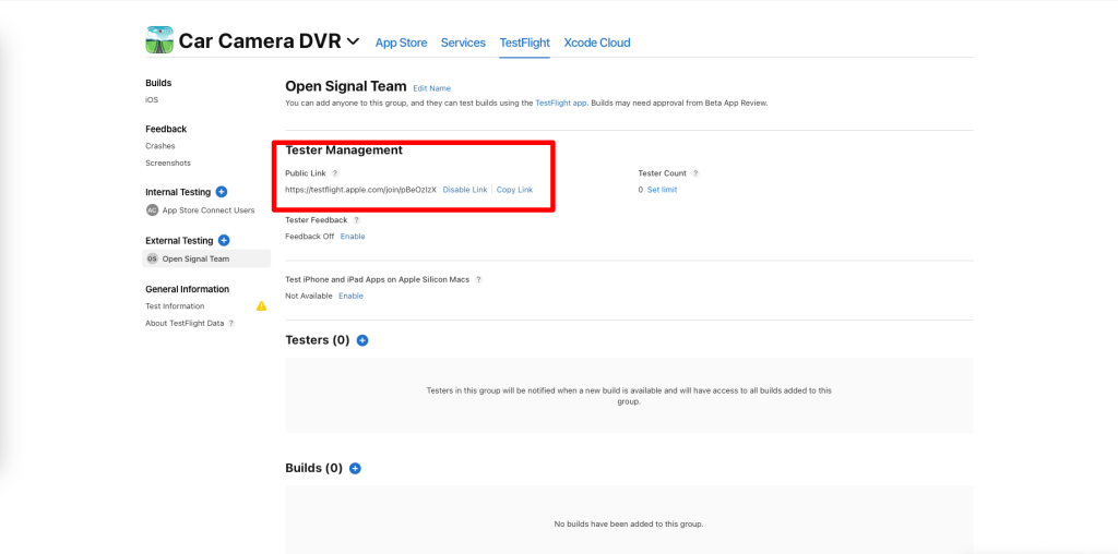 Invite Beta Testers with a Test Flight Public Link - AppAspect