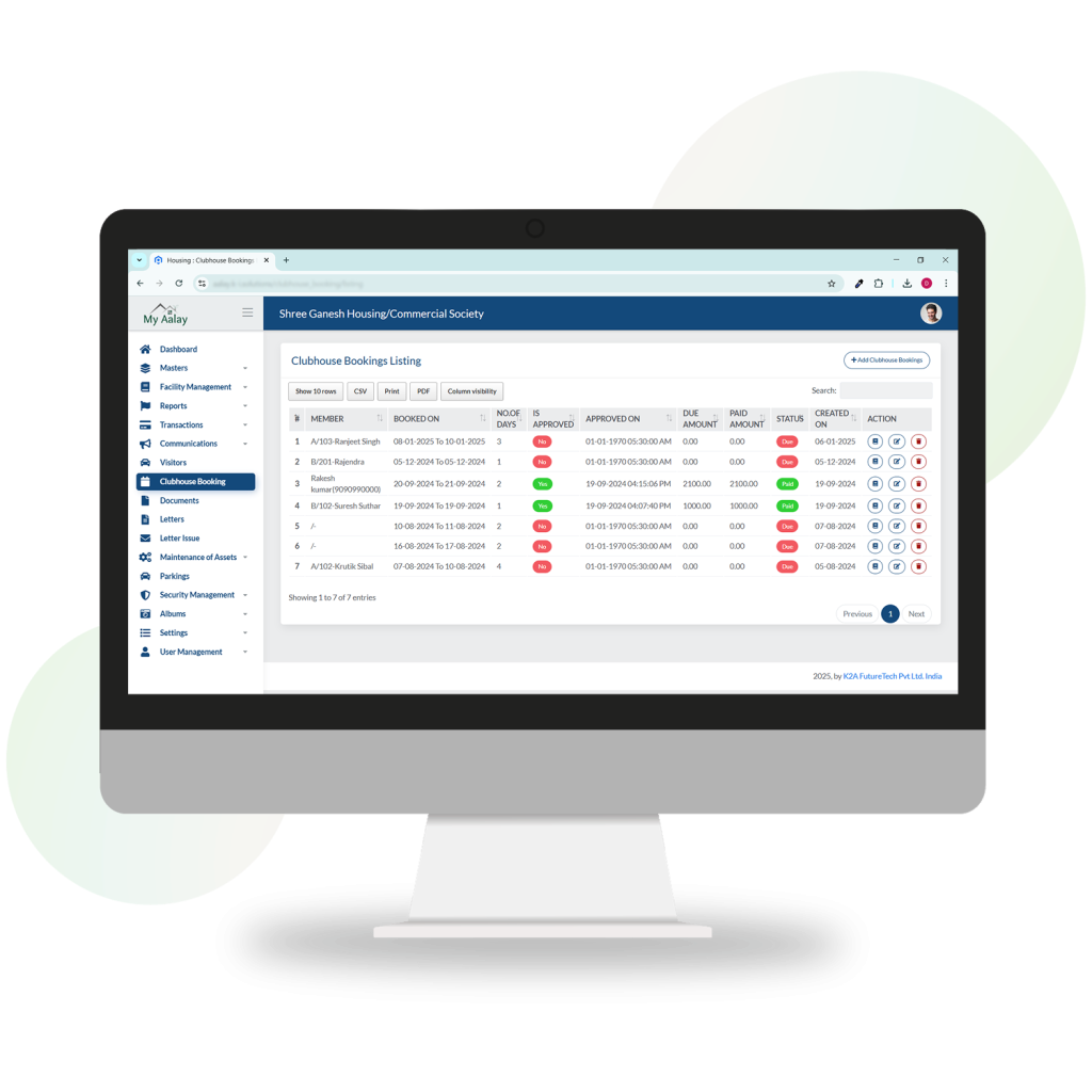 Developed By AppAspect -Society Management System