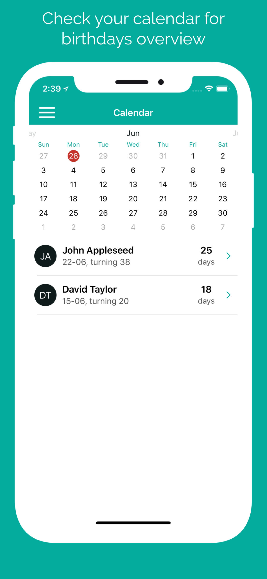Smart Birthday Reminder - AppAspect